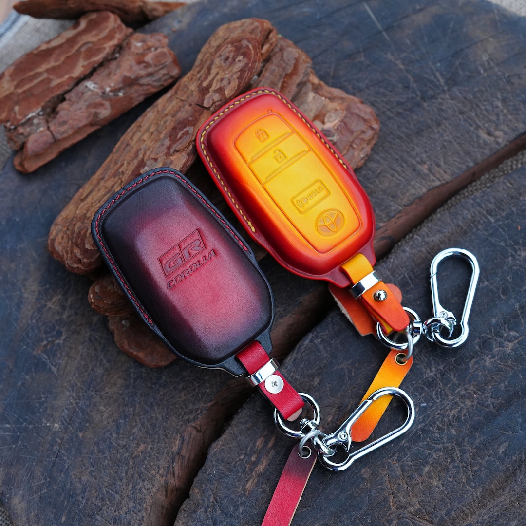 Toyota GR 2016-2025 Leather Key Fob Cover for GR Corolla GR86 Gr Yaris ...