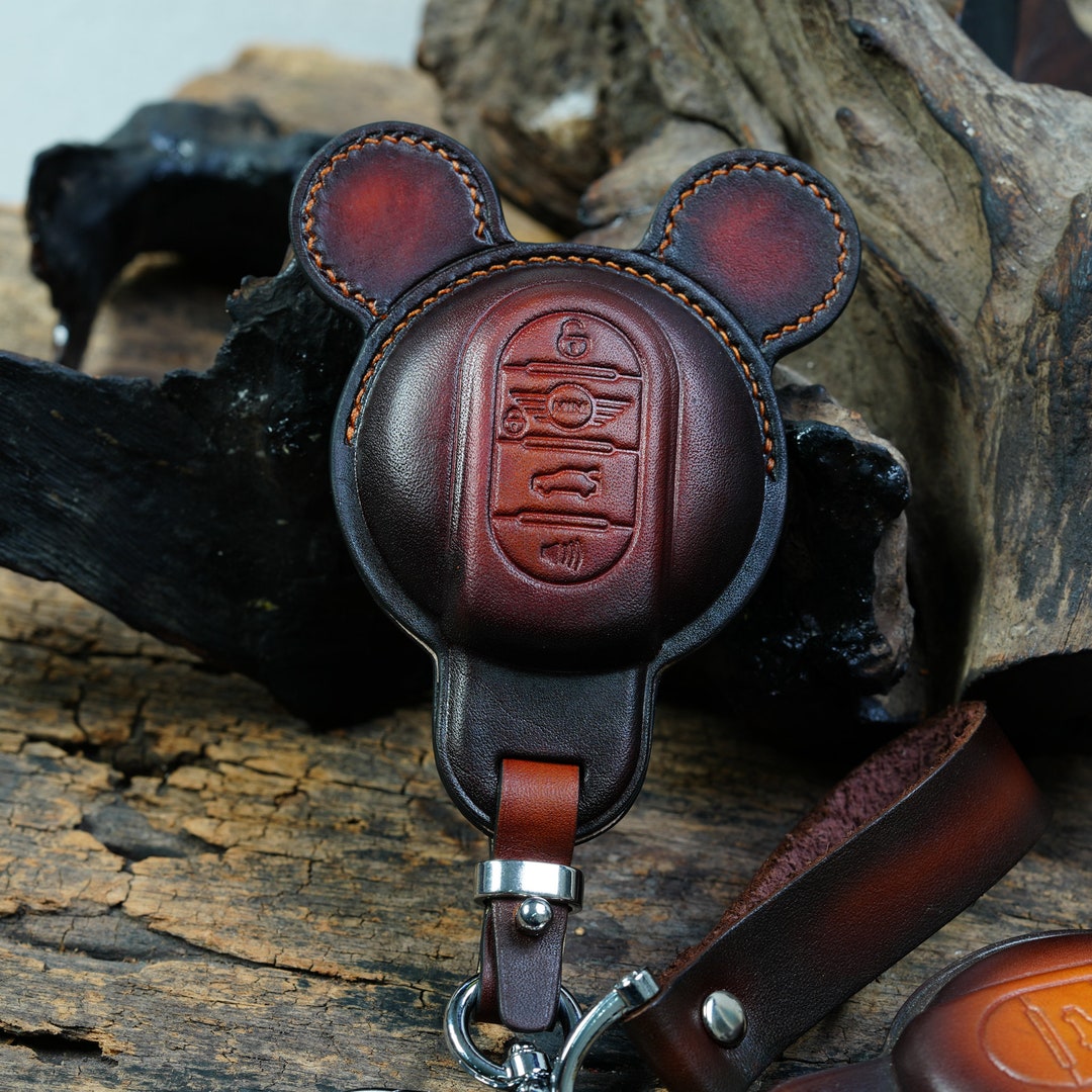 2024 Mini Cooper S Clubman Key Fob Cover, Handcrafted Leather Key Case ...