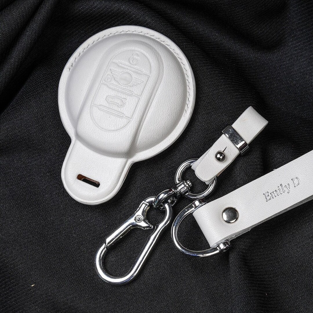 Mini Cooper F54-F60 Leather Key Fob Cover: Clubman, Countryman, Hardtop ...