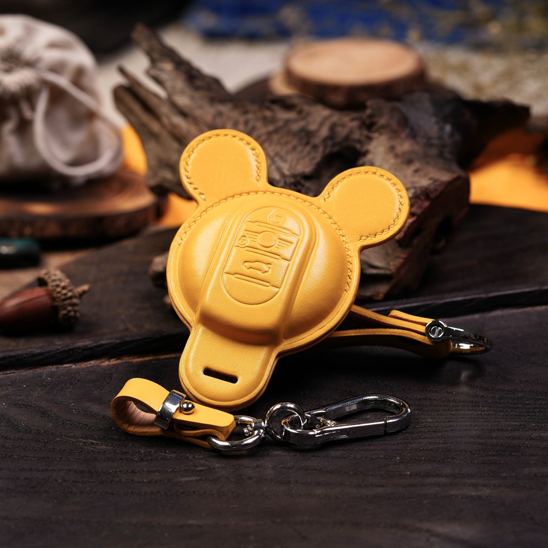 Mini Cooper 2022 2024 Handcrafted Leather Key Fob Cover for Clubman ...