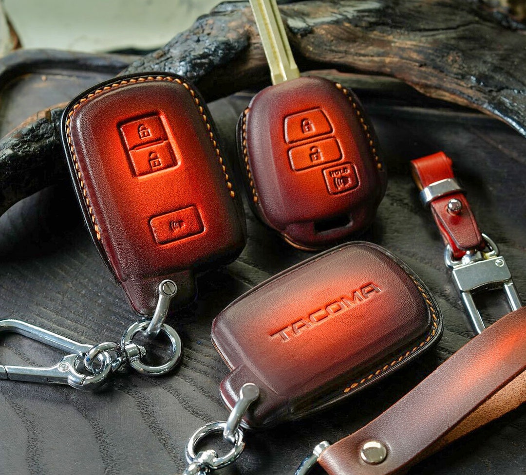 Tacoma & Tundra Leather Key Fob Cover (2006-2025) – Fits TRD Pro TRD ...