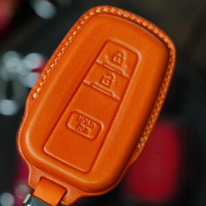 Leather Key Fob Cover Case 4runner TRD Pro RAV4, GT86, Avalon, Corolla ...