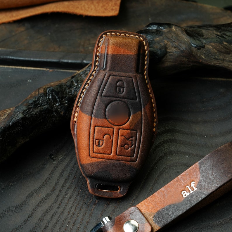 Mercedes Gle-class Leather Key Fob Case for GLE 350, Gle 450, Amg Gle ...