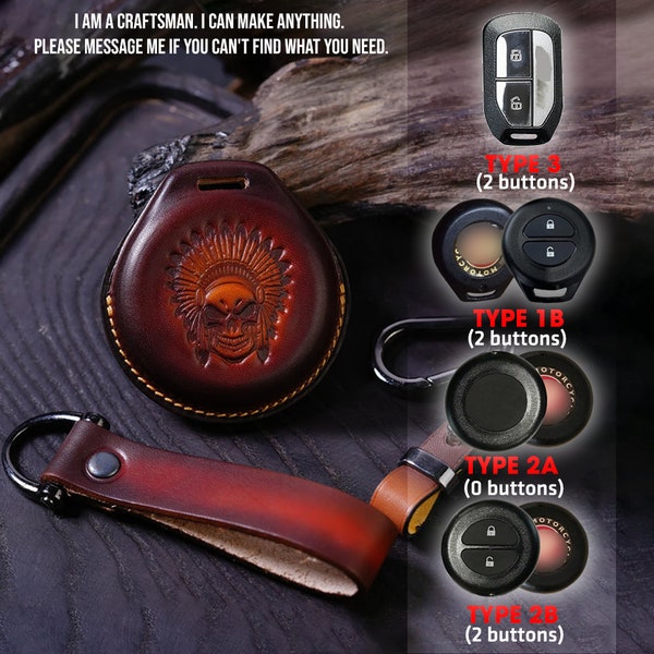 Indian Motorcycle Key Fob Case Leather - Etsy