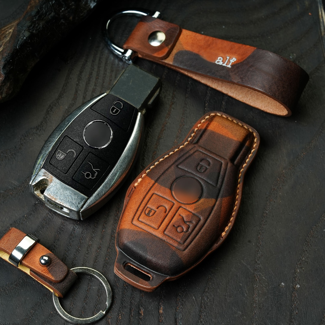 Mercedes Gle-class Leather Key Fob Case for GLE 350, Gle 450, Amg Gle ...