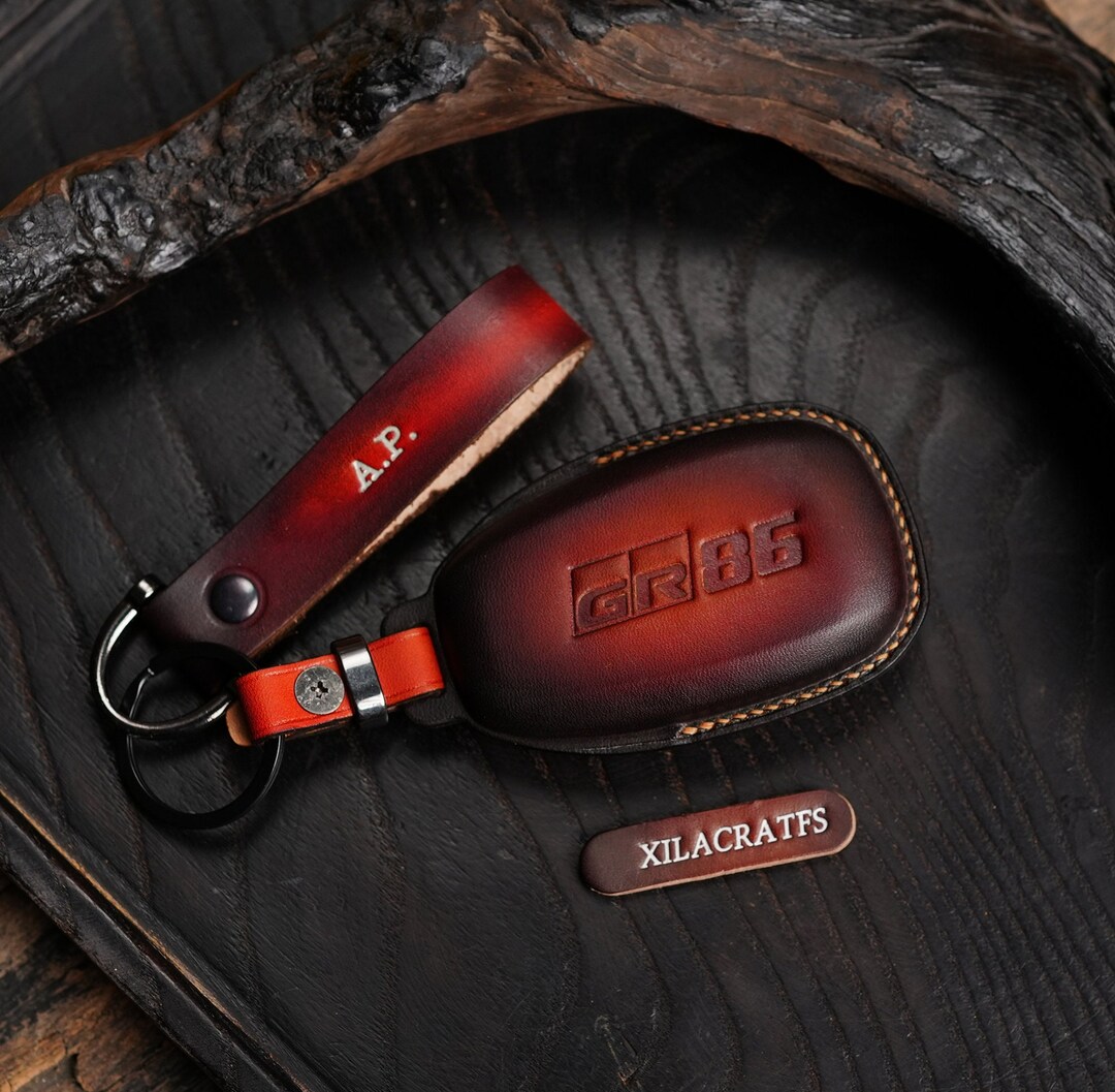 Leather Key Fob Cover for GR86 2021-2024, Fits GR86 RX, Supra GT4 Sport ...