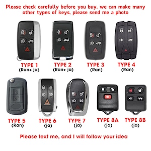 Leather Key Fob Cover Rover Models 2024- Fits Discovery, LR2, LR3 ...