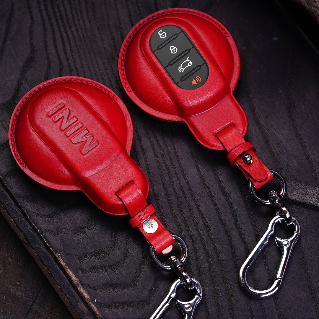 Mini Cooper F54 F55 F56 F57 F60 Key Fob Cover: Leather Case for 2023 ...
