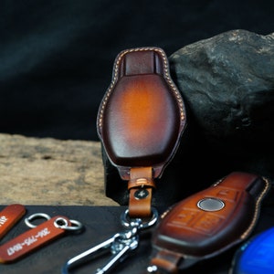 Mercedes Glc-class Key Fob Cover, Handcrafted Leather Key Case for ...