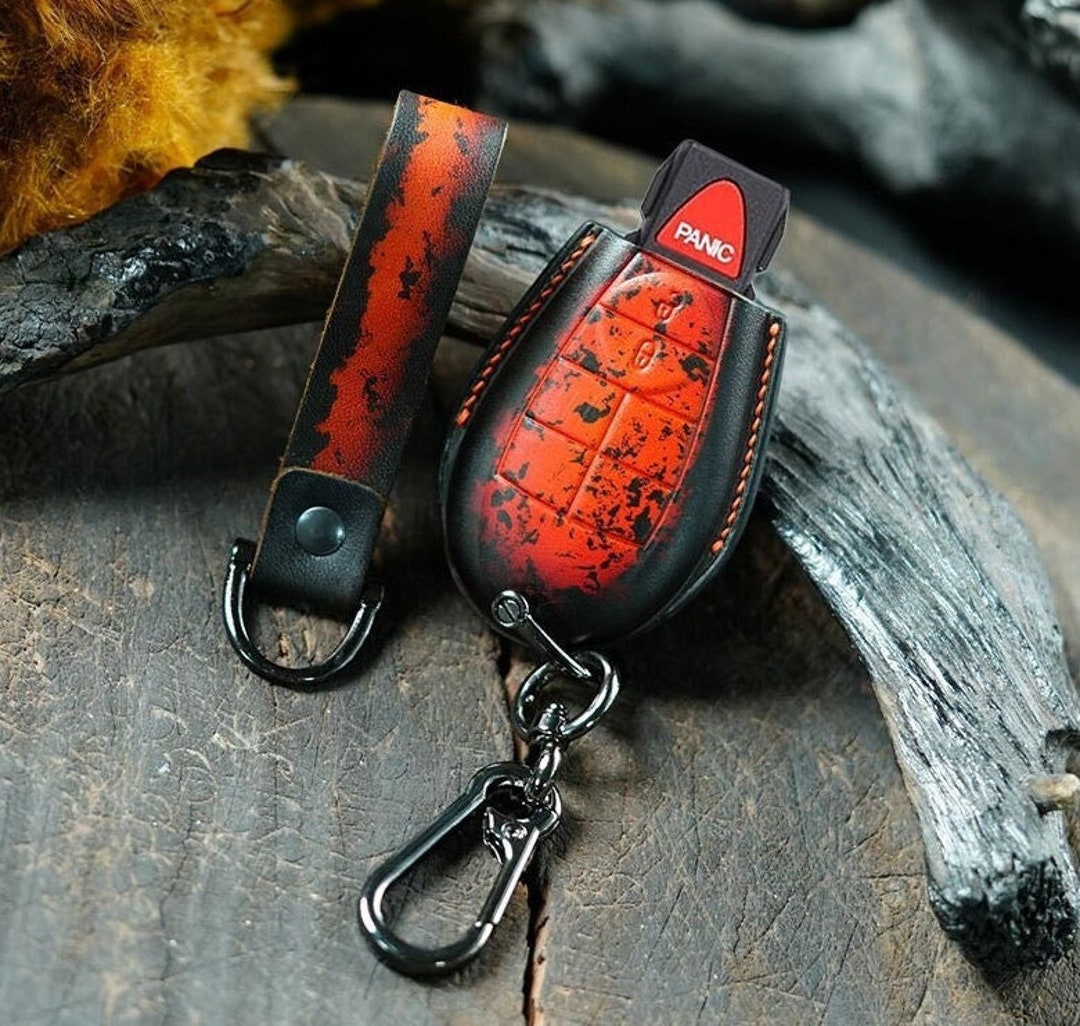 Leather Key Fob Covers Dogde Grand Caravan Dart Chrryslerr Town Country ...