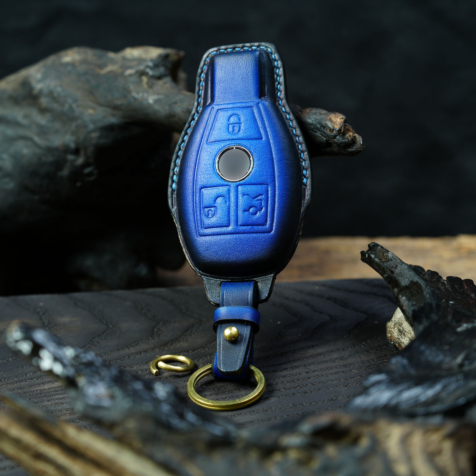 Mercedes Glc-class Key Fob Cover, Handcrafted Leather Key Case for ...