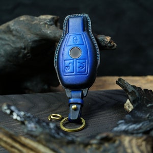 Mercedes Glc-class Key Fob Cover, Handcrafted Leather Key Case for ...