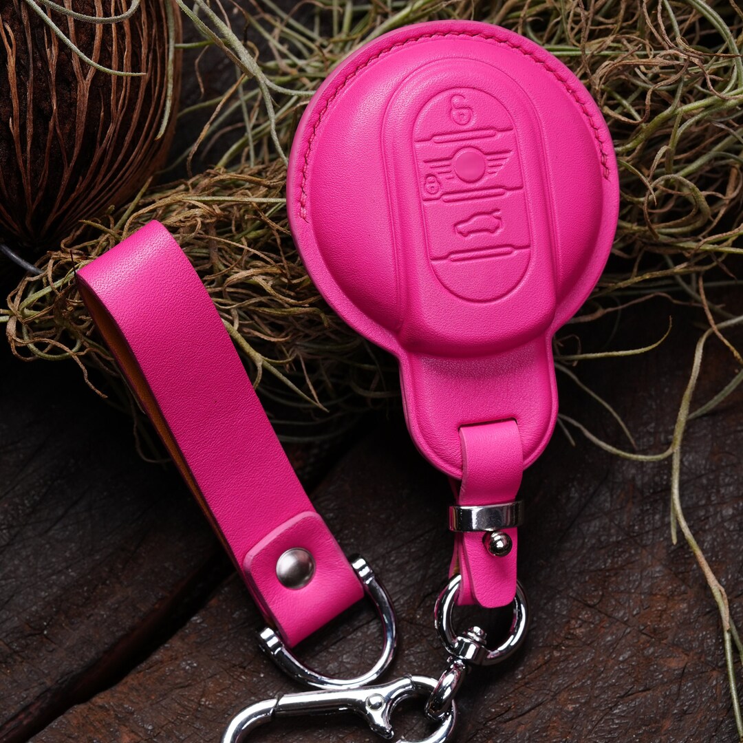 Mini Cooper 2023 Key Fob Leather Cover for Clubman, Hardtop, Countryman ...
