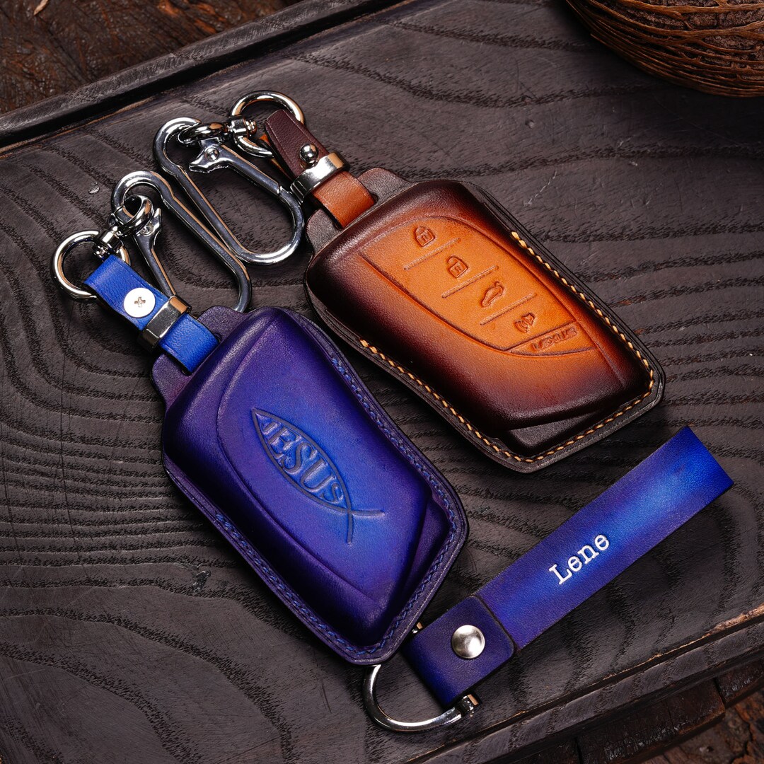 Lexus ES LS UX Key Fob Cover - Luxury Leather Case for ES250/300/350 ...