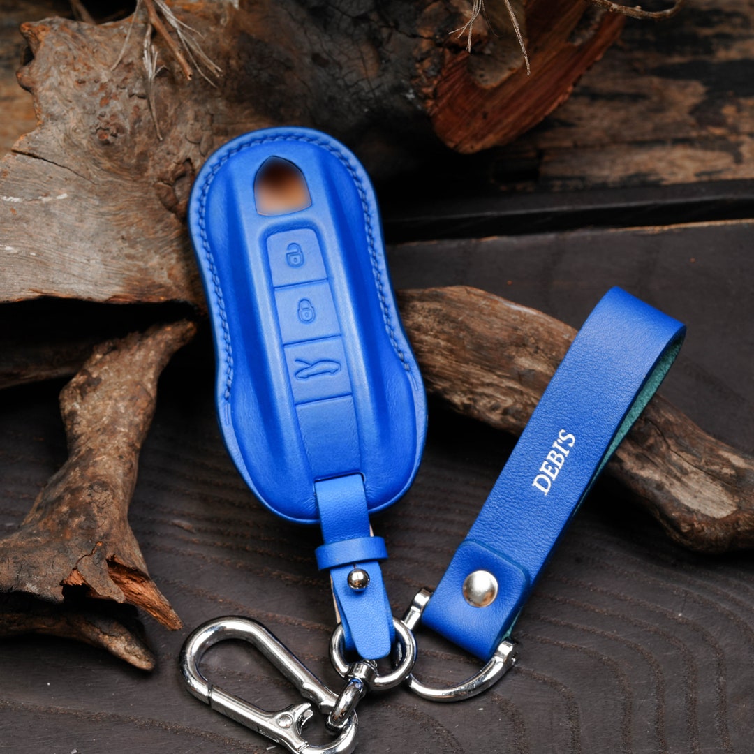 Porsche 911 918 996 997 991 Taycan Macan Cayman, Leather Key Fob Cover ...