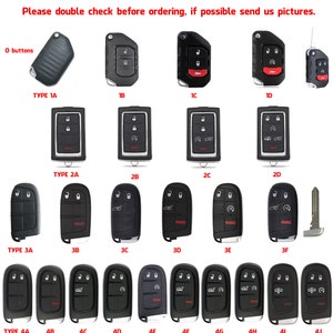 Leather Key Fob Cover Case Dogde Charger Challenger SRT Hellcat Scat ...