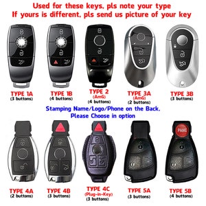 Mercedes GLC 300 4MATIC Coupe Leather Key Fob Cover, Protector Case for ...