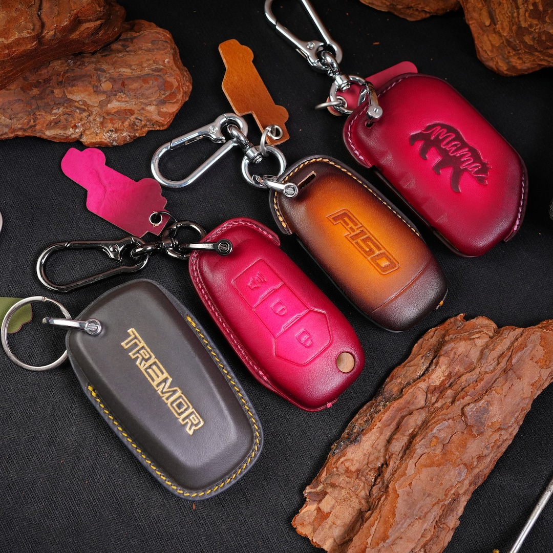 Ford F-series Tremor F150 F250 F350 Maverick Ranger Leather Key Fob ...
