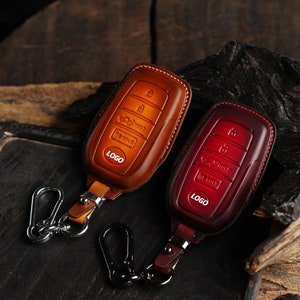 Toyota Corolla GR 2023-2024 Handcraft Leather Key Fob Cover Key Chains ...
