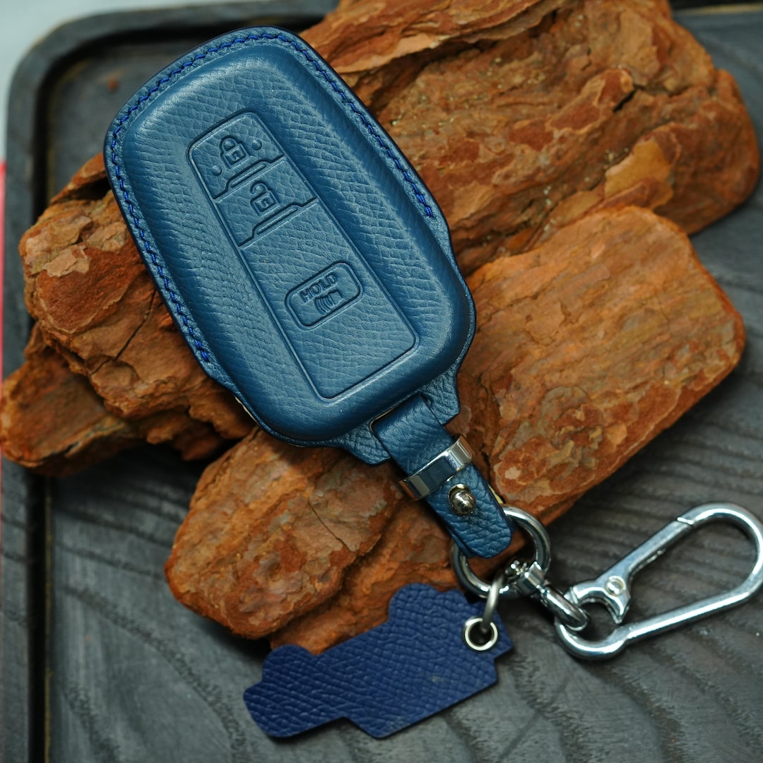 Epsom Leather Key Fob Cover 4runner RAV4 Venza Bz4x 2022-2024 Keyless ...