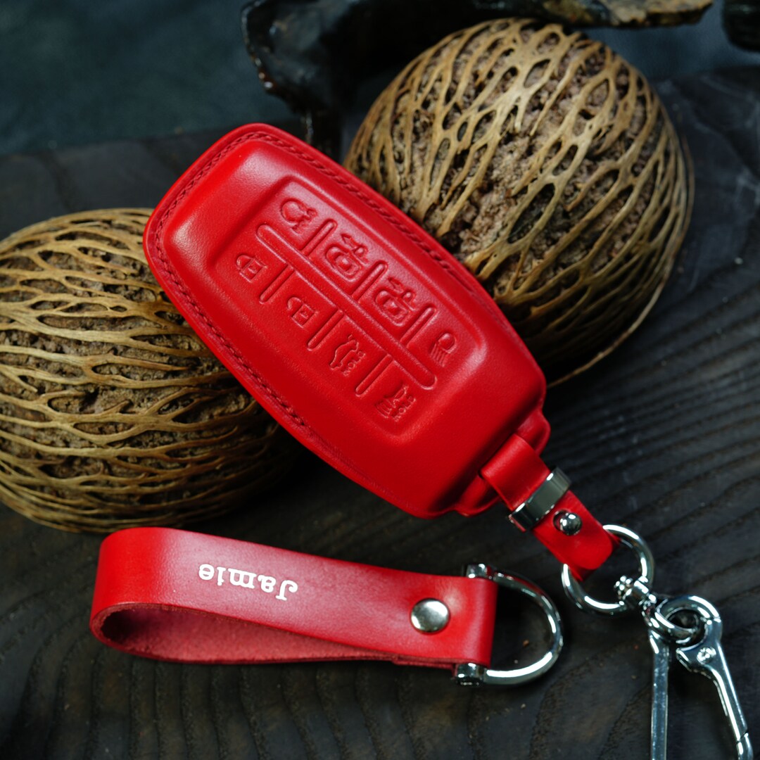 Personalization Genesis G80 G70 GV70 GV80 G90 2021 2022 Leather Key Fob ...
