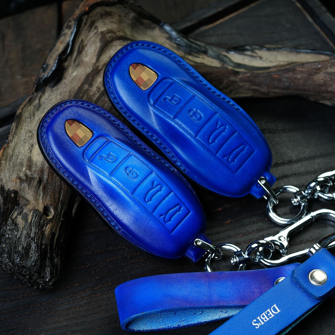 Porsche 911 Leather Key Fob Cover for 911 Carrera, GTS, Turbo S, Dakar ...