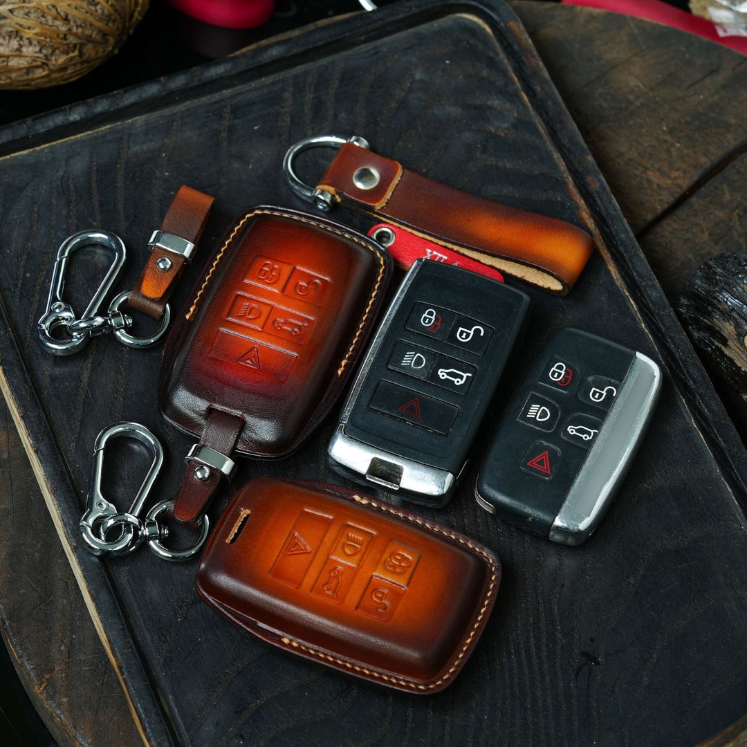 Jagua F‑pace Handcrafted Leather Key Fob Cover for F-type, XE, XF, E ...