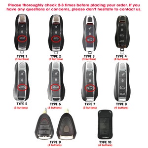 Porsche Leather Key Fob Cover for 2020-2024 Perfect Fit for Cayenne ...