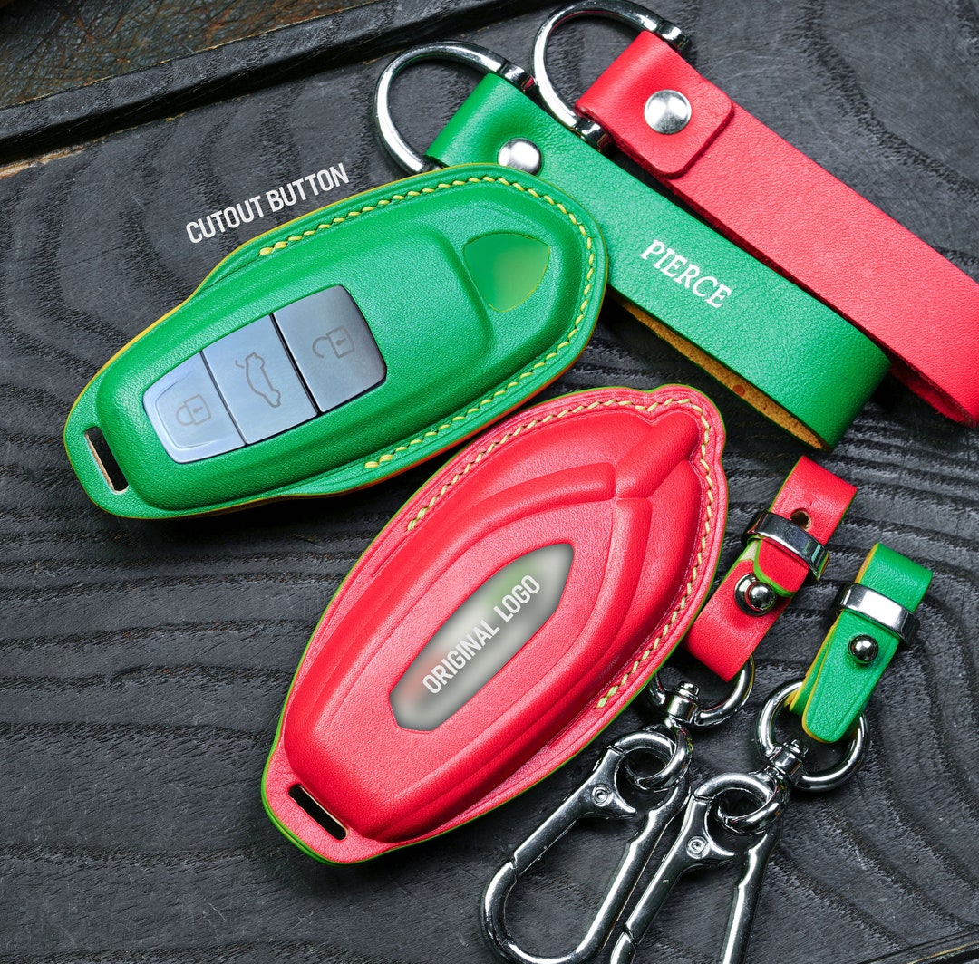 Leather Key Fob Cover for Urus, Huracan, EVO, STO, Aventador, Roadster ...