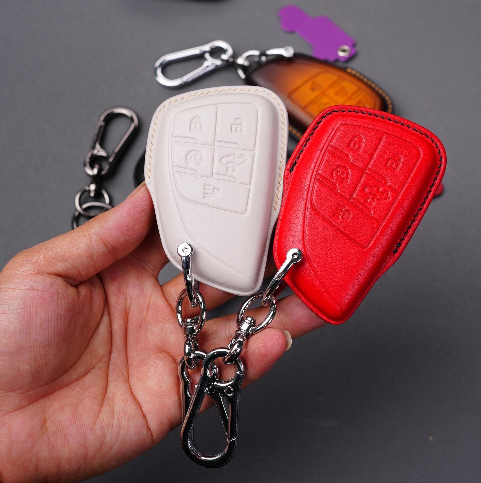 Buick Encore GX Leather Key Fob Cover – Custom Remote Holder for ...
