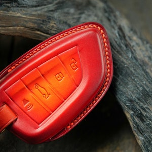 Leather Key Fob Cover Fit GR Supra, A90, MK4, MK5, GR86 (2021-2024) A91 ...