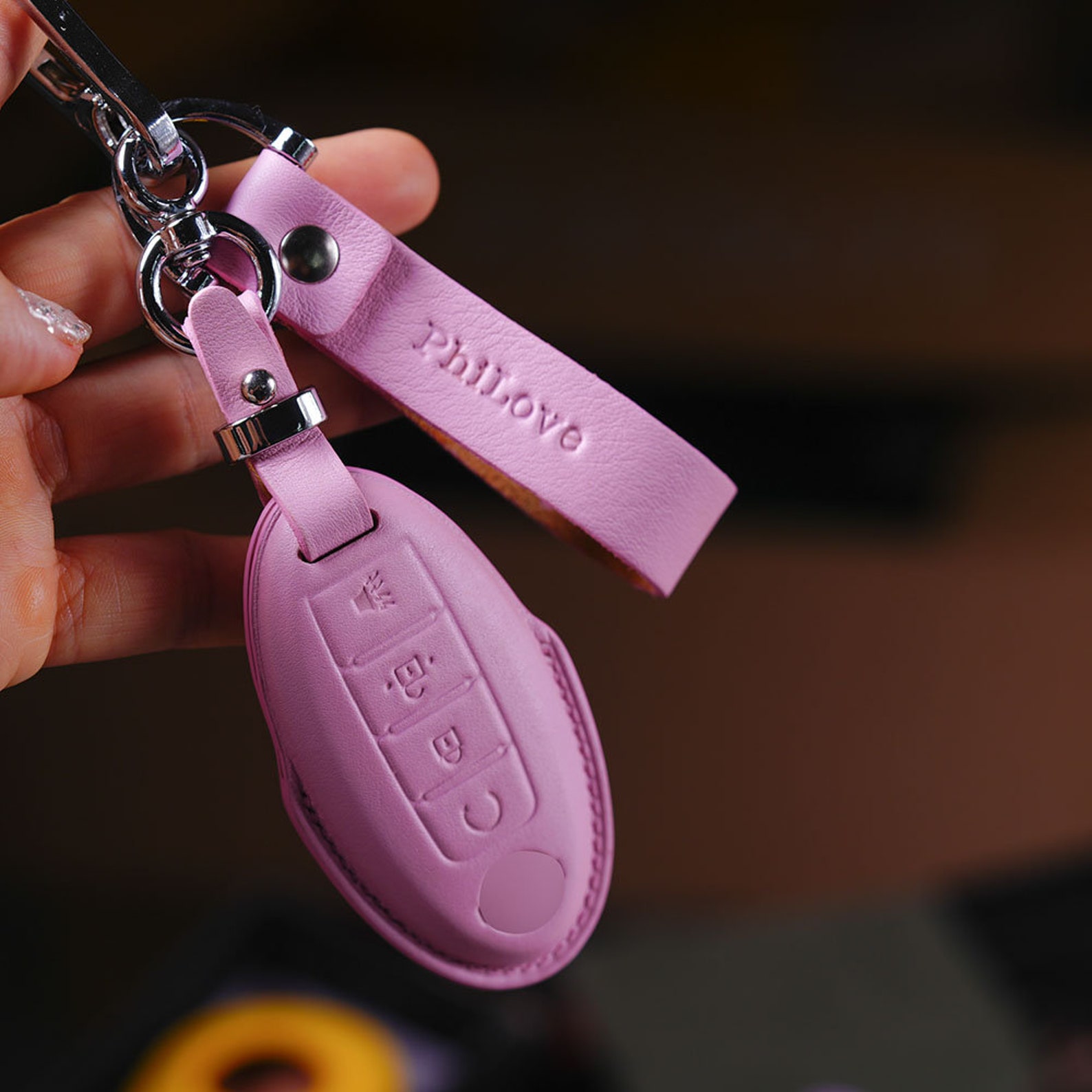 Mama Bear Pink Cute Key Fob Cover 2023-2024 Pathfinder, Altima, Armada ...