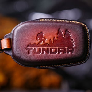 Toyota Tundra 2012-2025 Tacoma Key Fob Cover, Leather Case & Keychain ...