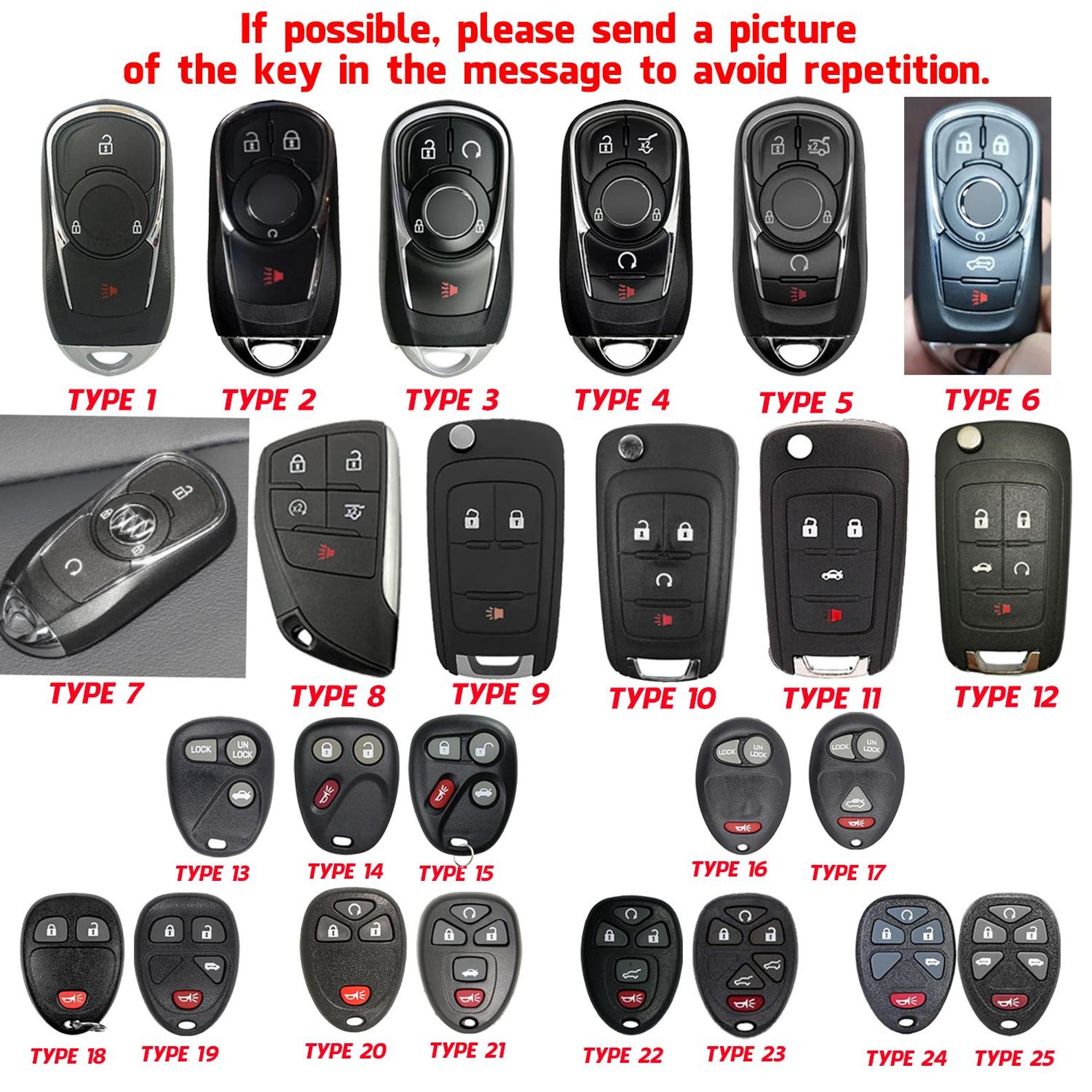 Buick Encore GX Leather Key Fob Cover – Custom Remote Holder for ...