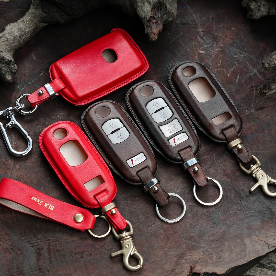 Mazda CX-5 , Cx-90 CX-70 MX-5 CX30 Key Fob Cover: Custom Leather Key ...