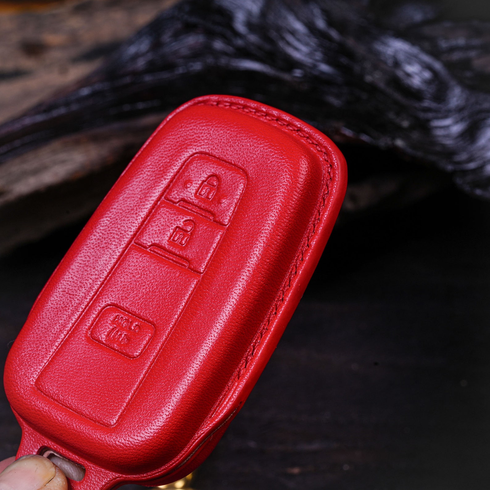 Leather Key Fob Cover for 2022-2024 Toyota 4runner Limited - Fits TRD ...