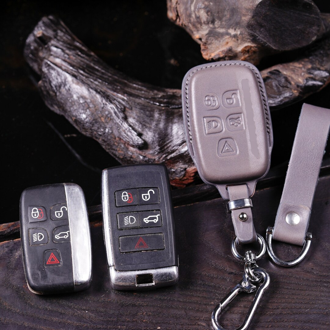 Leather Key Fob Case for Rover 2012-2025: Discovery, Rover Sport ...