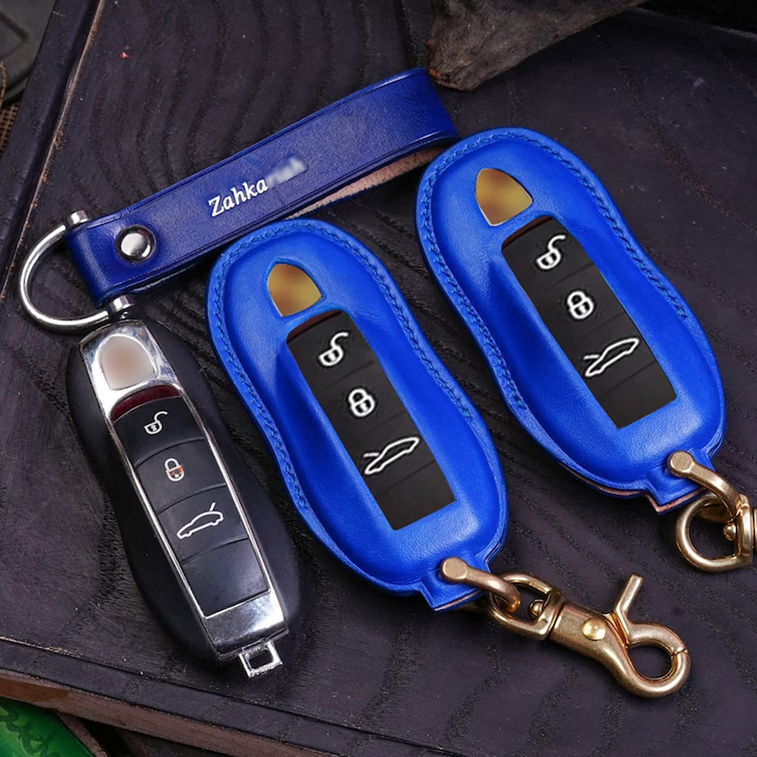 Porsche Leather Key Fob Cover for 2020-2024 Perfect Fit for Cayenne ...