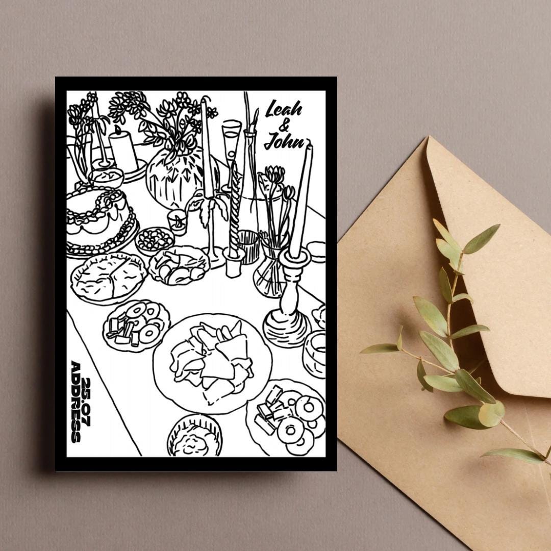 Editable Black Canva Invitation Template | Black and White Banquet ...