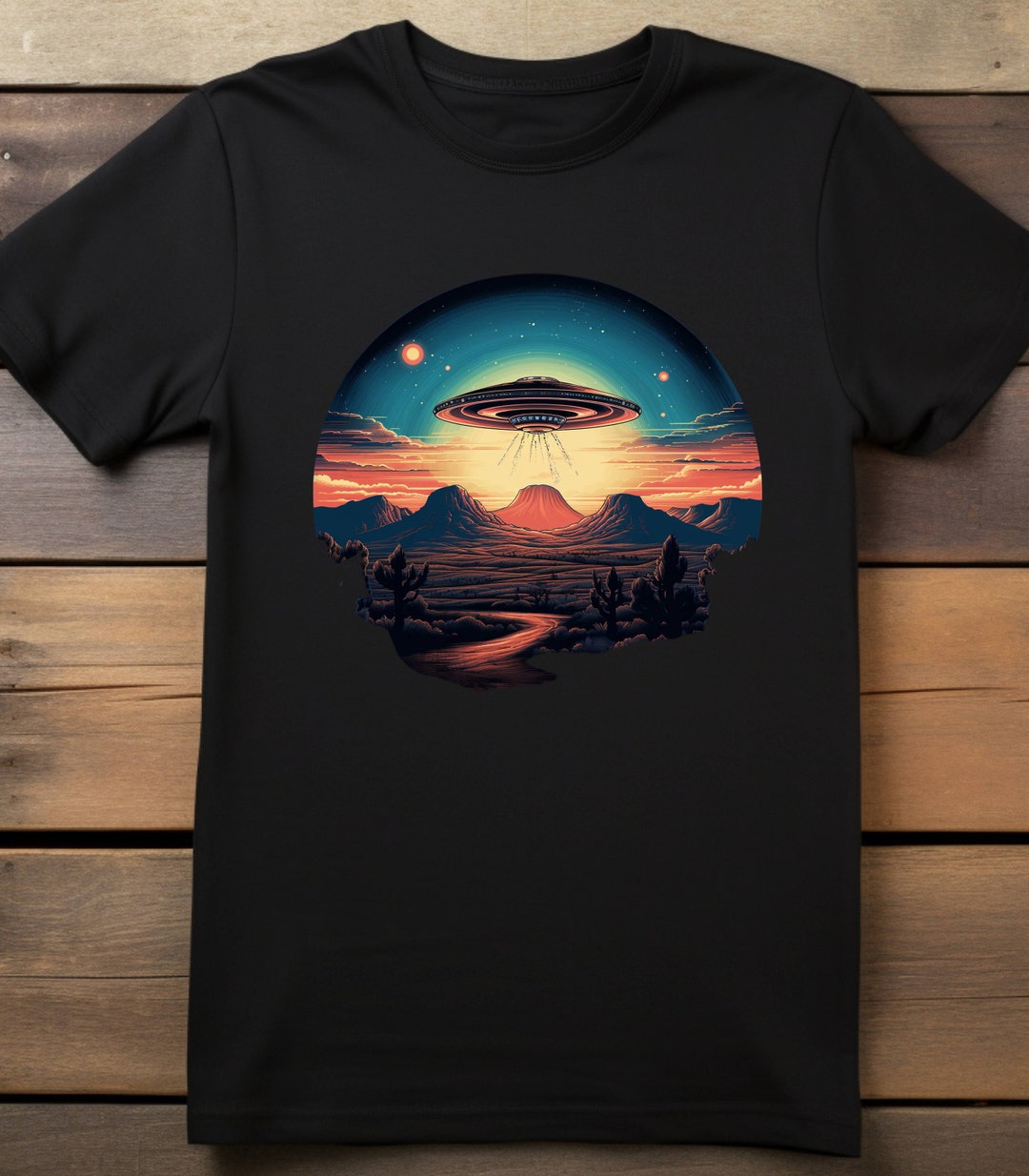 UFO, Flying Saucer, Aliens, Psychedelic, Trippy T-shirt - Etsy