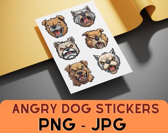 Printable Dog Stickers / Print and Cut Dog Stickers / Cute Dog Stickers ...