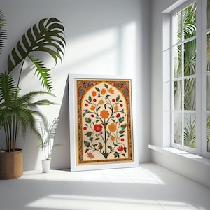 Traditional Islamic Floral Art With Arabic Calligraphy, Vibrant Islamic ...