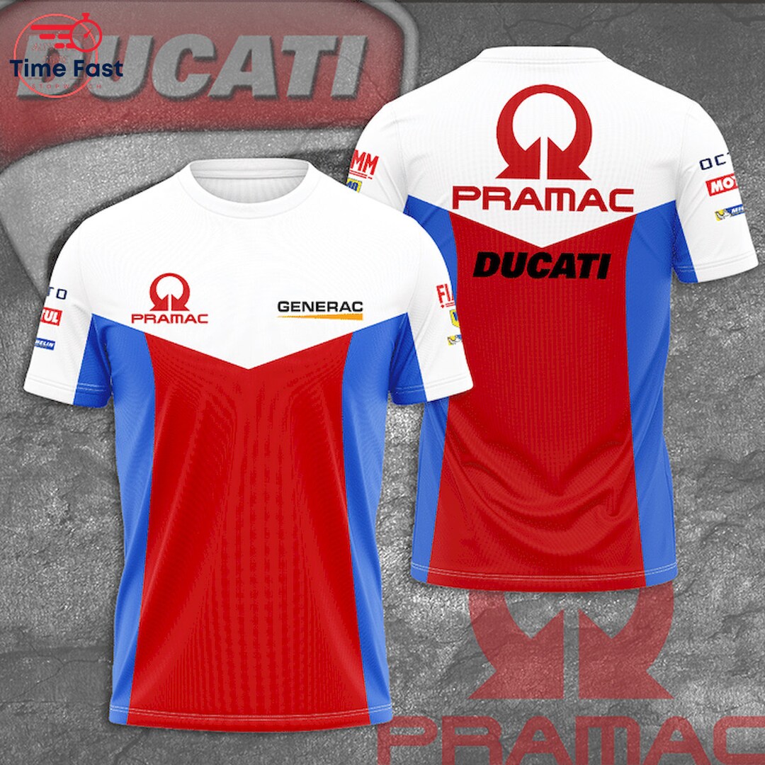 Fanmade Pramac Racing Motogp Racing Polyester 3D Printed T-shirt S-5XL ...