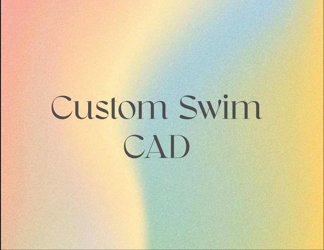 Custom SWIM CAD Drawing Fashion Sketch - Etsy