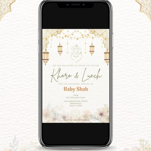 Animated Indian Baby Shower Invitation GIF Short Video Khoro Godh ...