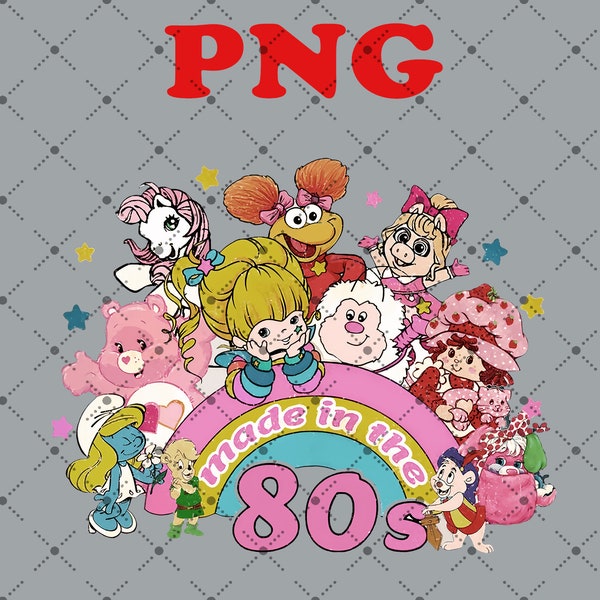 80s Cartoon Friends Png - Etsy