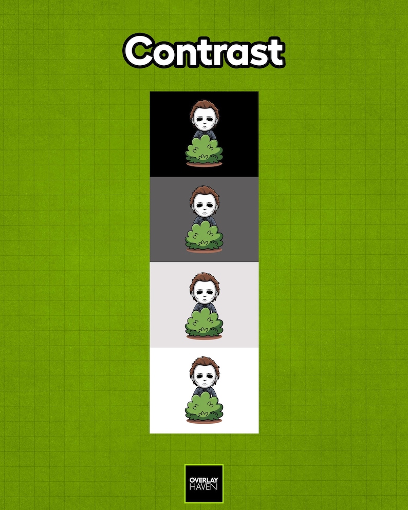Michael Myers Twitch Emote: Hiding in Bush, Animated Halloween Sticker ...
