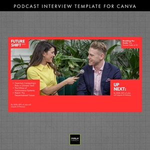Podcast Interview Canva Templates: Social Media Graphics Kit (digital ...