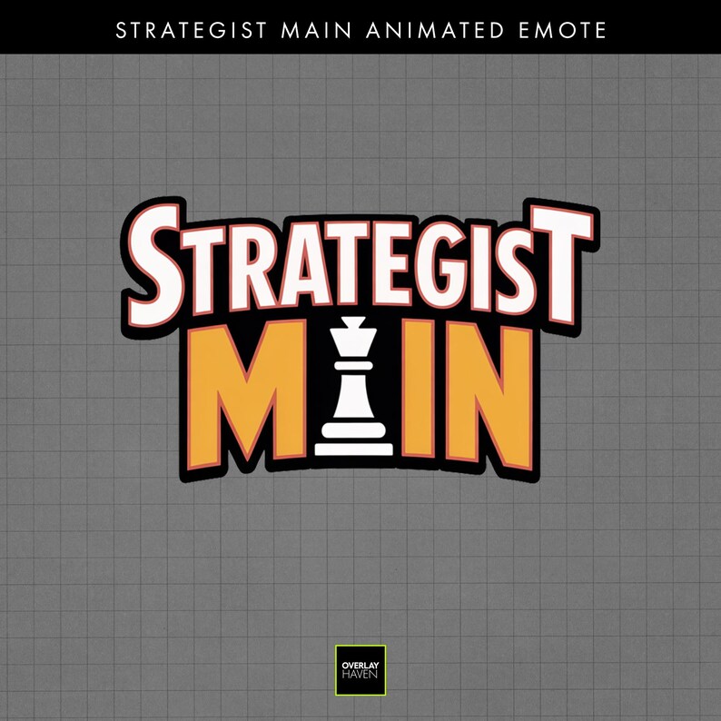 Strategist Animated Twitch Emote: Gamer Strategy PNG (digital Download ...