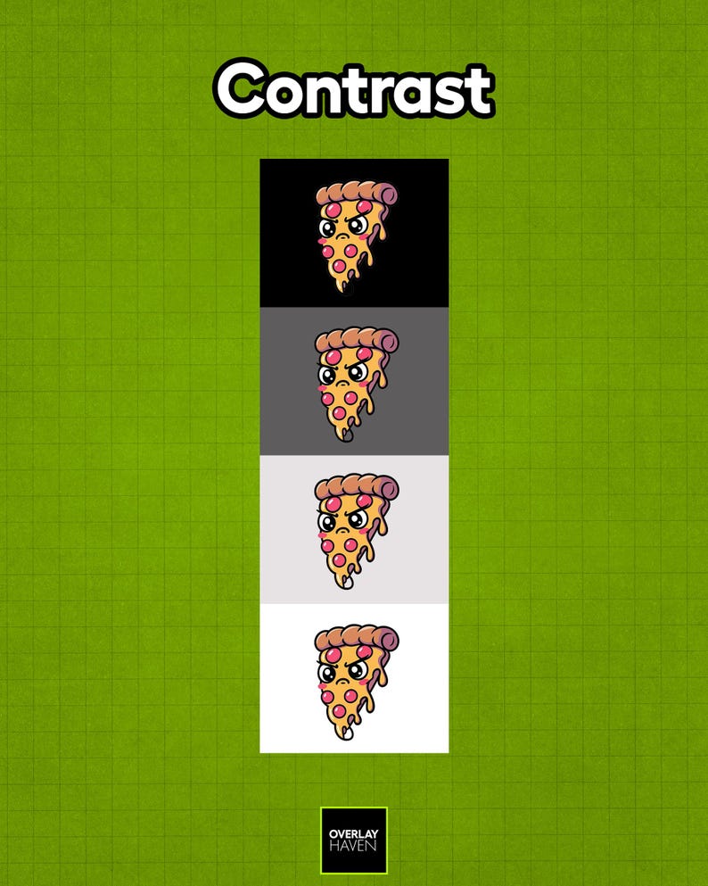 Angry Pizza Slice Emote: Animated Kawaii Food Rage (digital Download ...